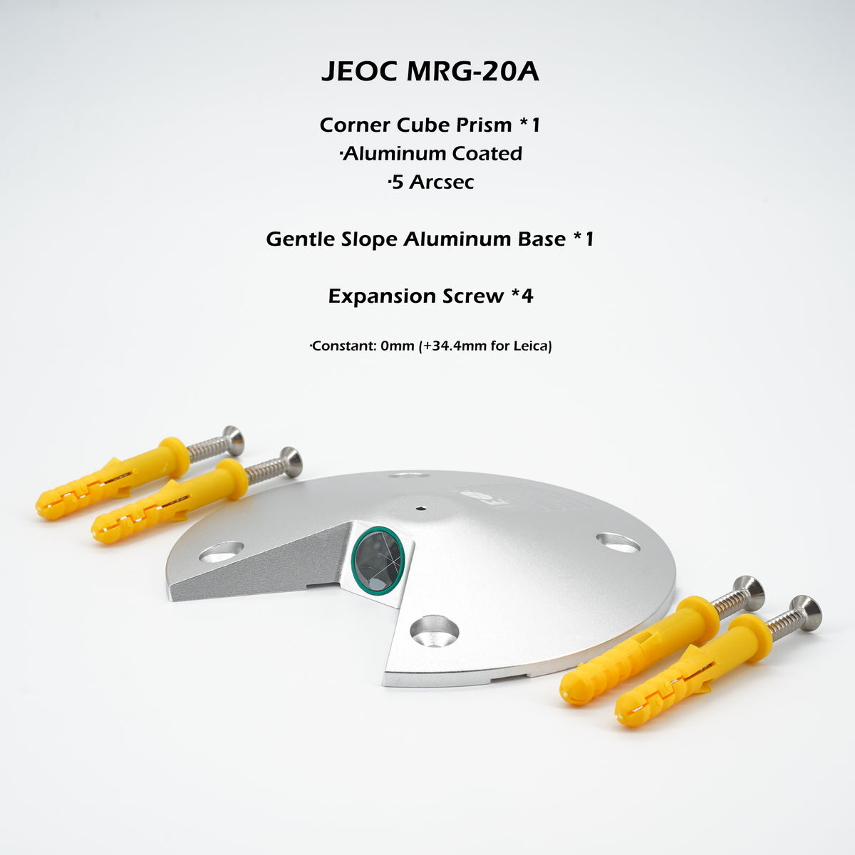 JEOC Gentle Slope Cateye Prism, Road Monitoring Reflector with Metal H ...