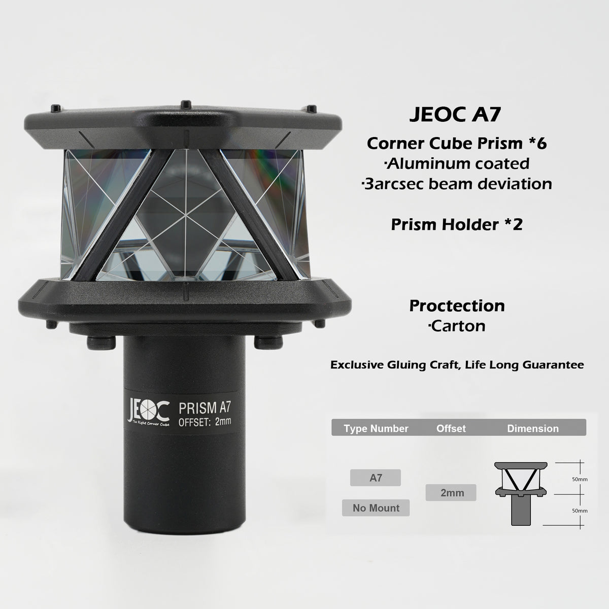 JEOC A7, 360 Degree Robotic Prism, 3rd-Party Reflector for Japanese To ...