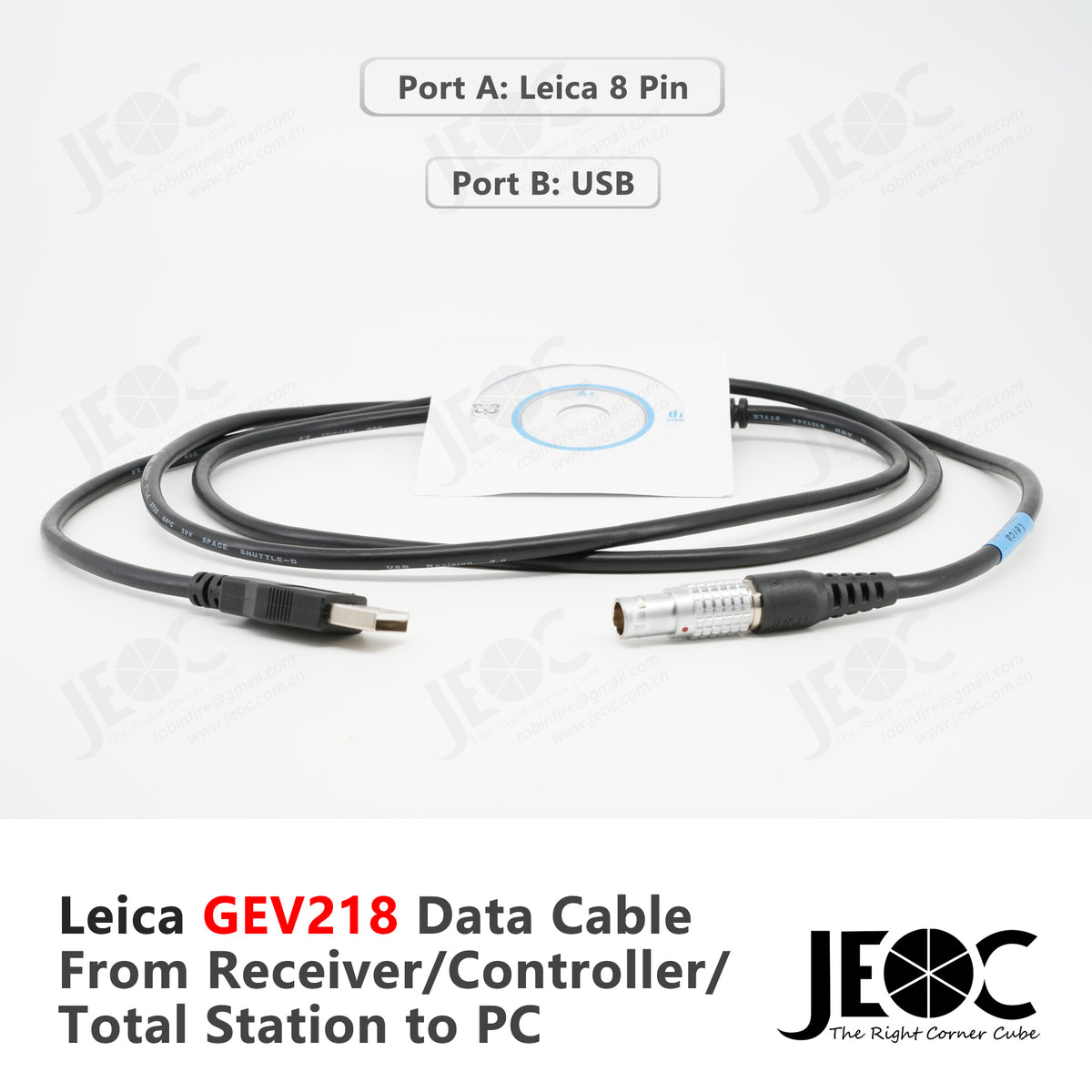 GEV218, Leica Data Cable from GS10/GS15, CS10/CS15,TS/TM30 TS/MS50 to ...